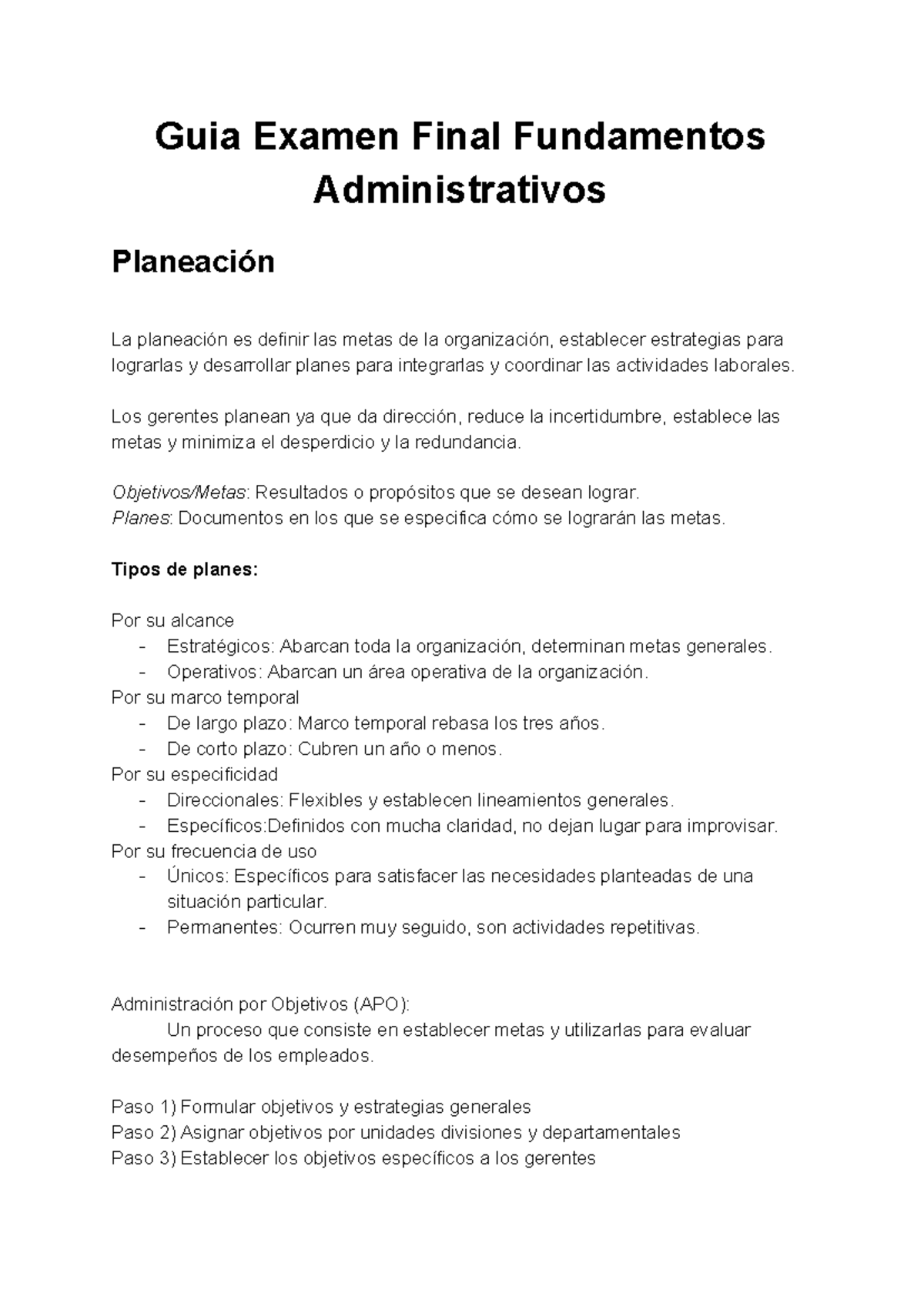 Guia Examen Final Fundamentos Administrativos - Guia Examen Final ...