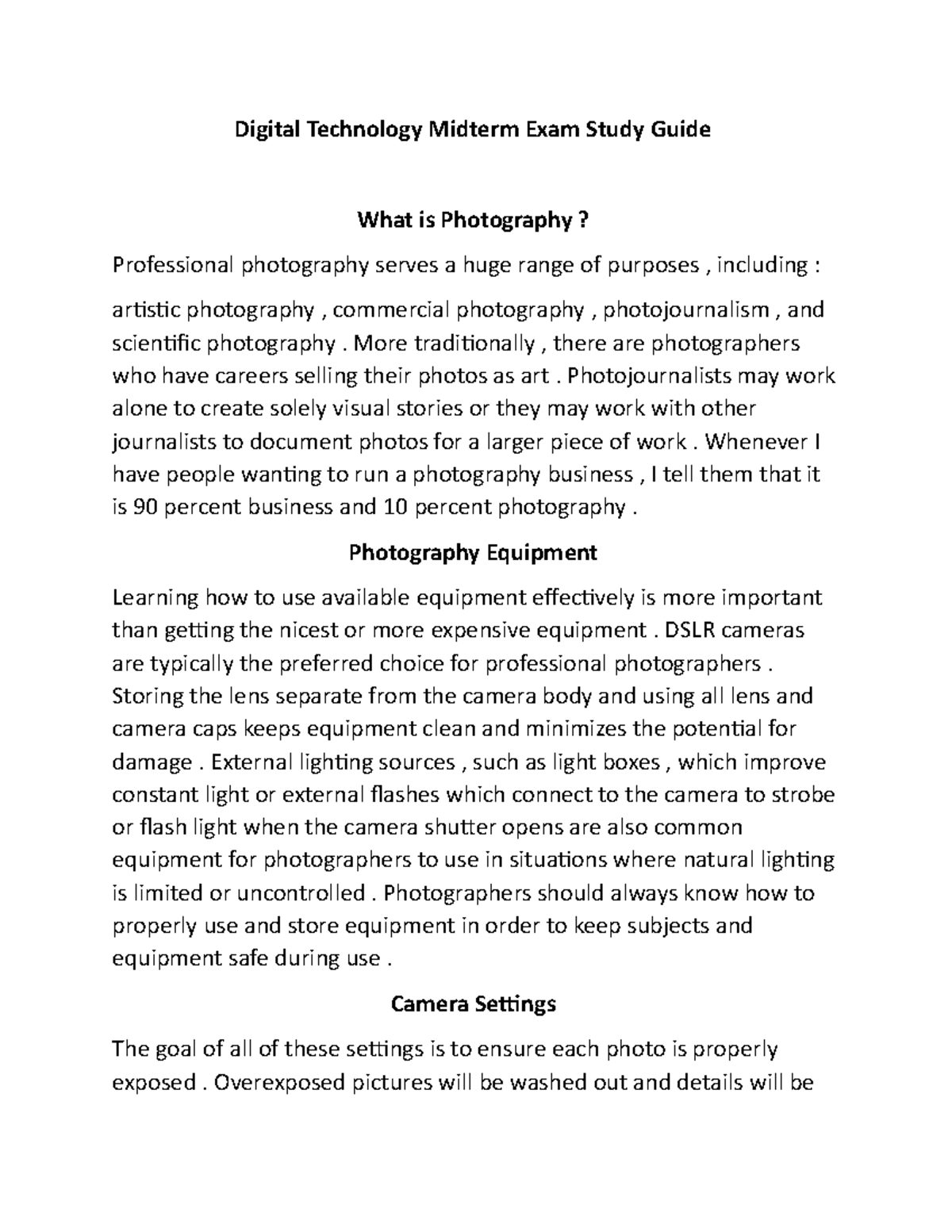 Digital Technology Study Guide - Digital Technology Midterm Exam Study ...