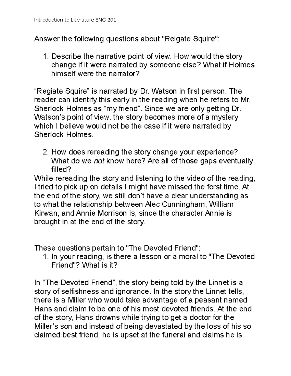 UNIT 2 ENG 201 - UNIT 2 ENG 201 - Introduction to Literature ENG 201 ...