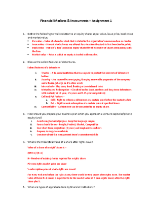 432 3 - FMI assignment - ASSIGNMENT – 3 In the five years preceding the end of 2016, the price ...