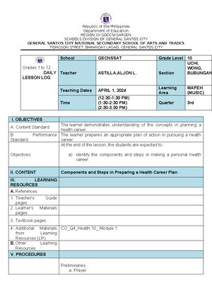 Creative Writing Module 1 - Creative Writing Quarter 1 – Module 5 ...
