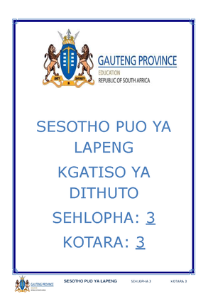 ECED 4703 Module Study Guide - ECED 4703 FOUNDATIONS IN EARLY CHILDHOOD ...