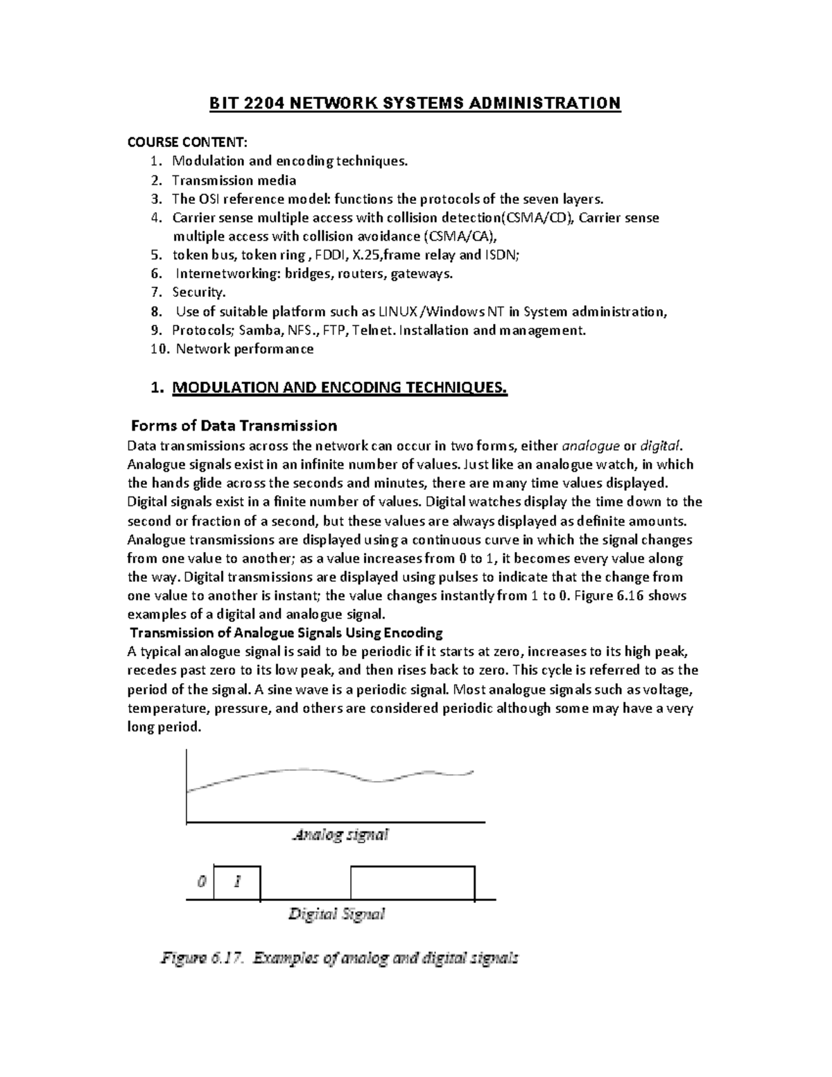 CIT 3253 Network Systems Administration Notes - COURSE - Studocu