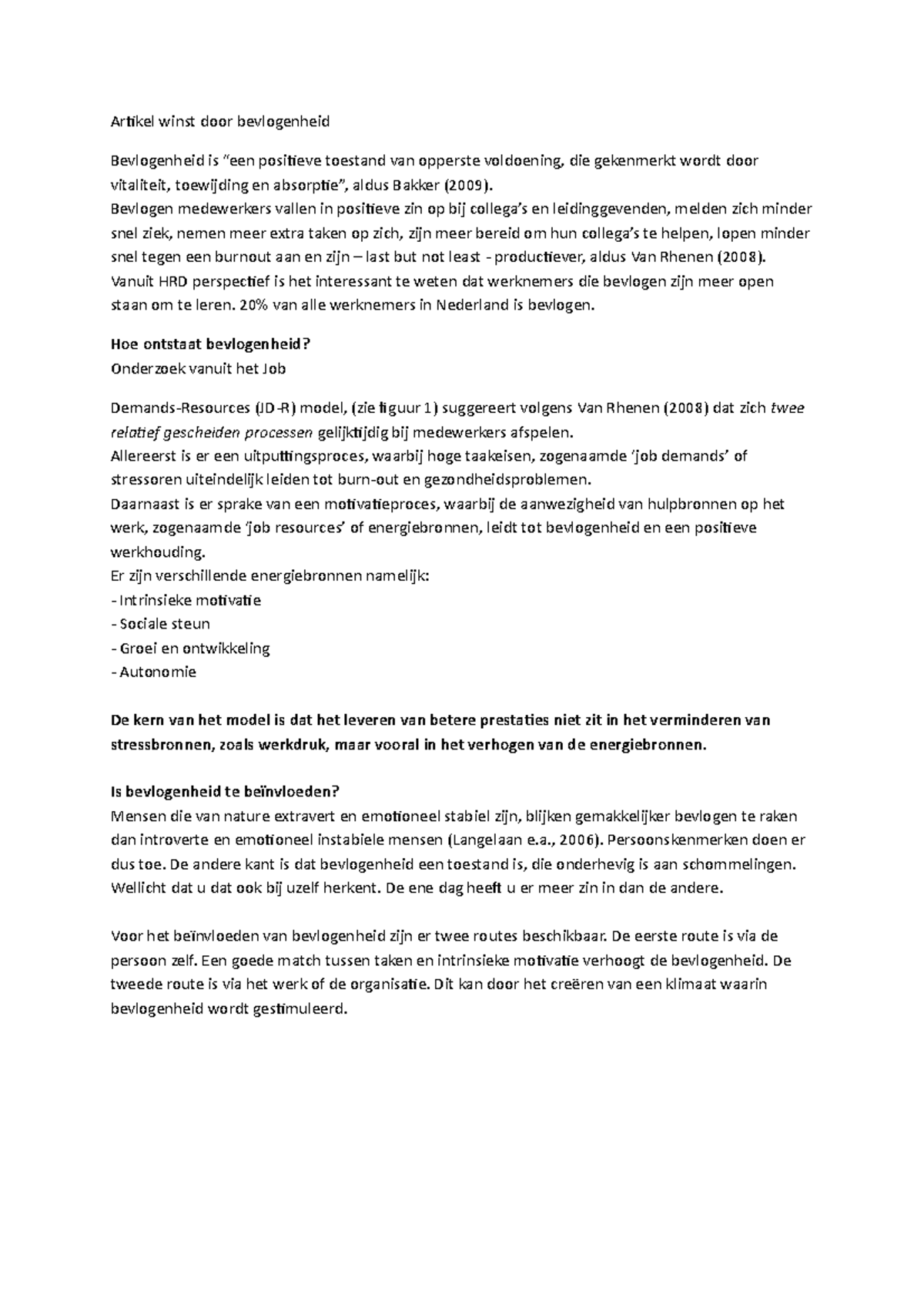 Artikel winst door bevlogenheid 7 - Arikel winst door bevlogenheid ...