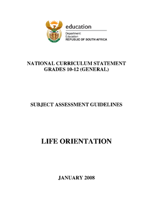 LO GR10 Notes TERM 1 2021 - EDEN THS LIFE ORIENTATION GRADE 10 CLASS ...