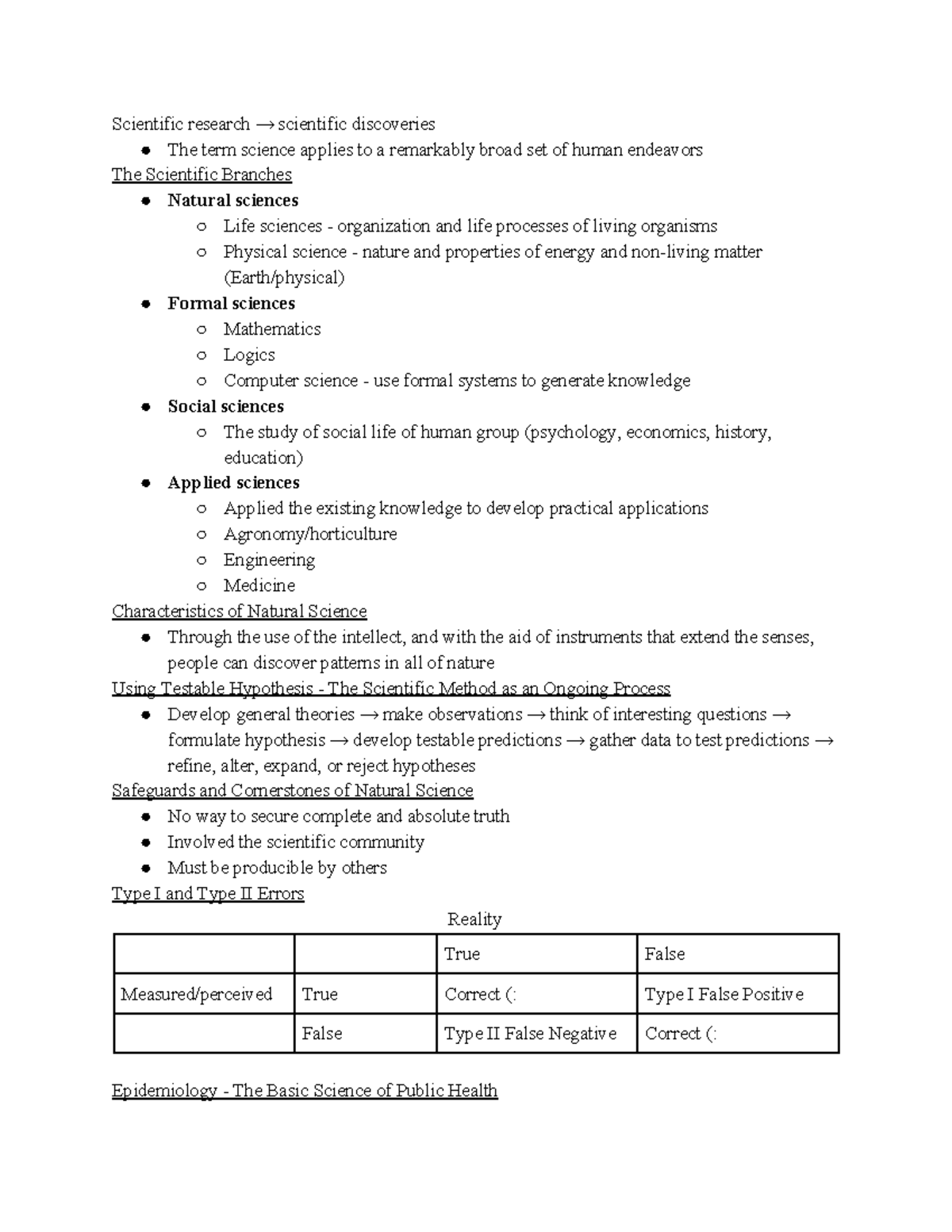 What is Science - Lecture notes Unit 2 - Scientific research scientific ...