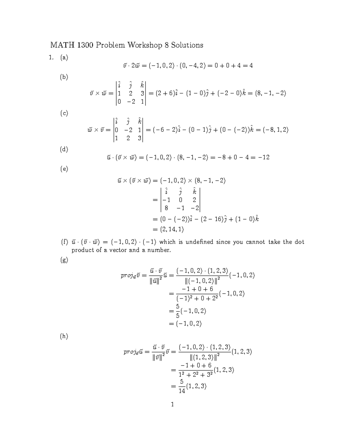 PW8Solutions - practice solution - MATH 1300 Problem Workshop 8 ...
