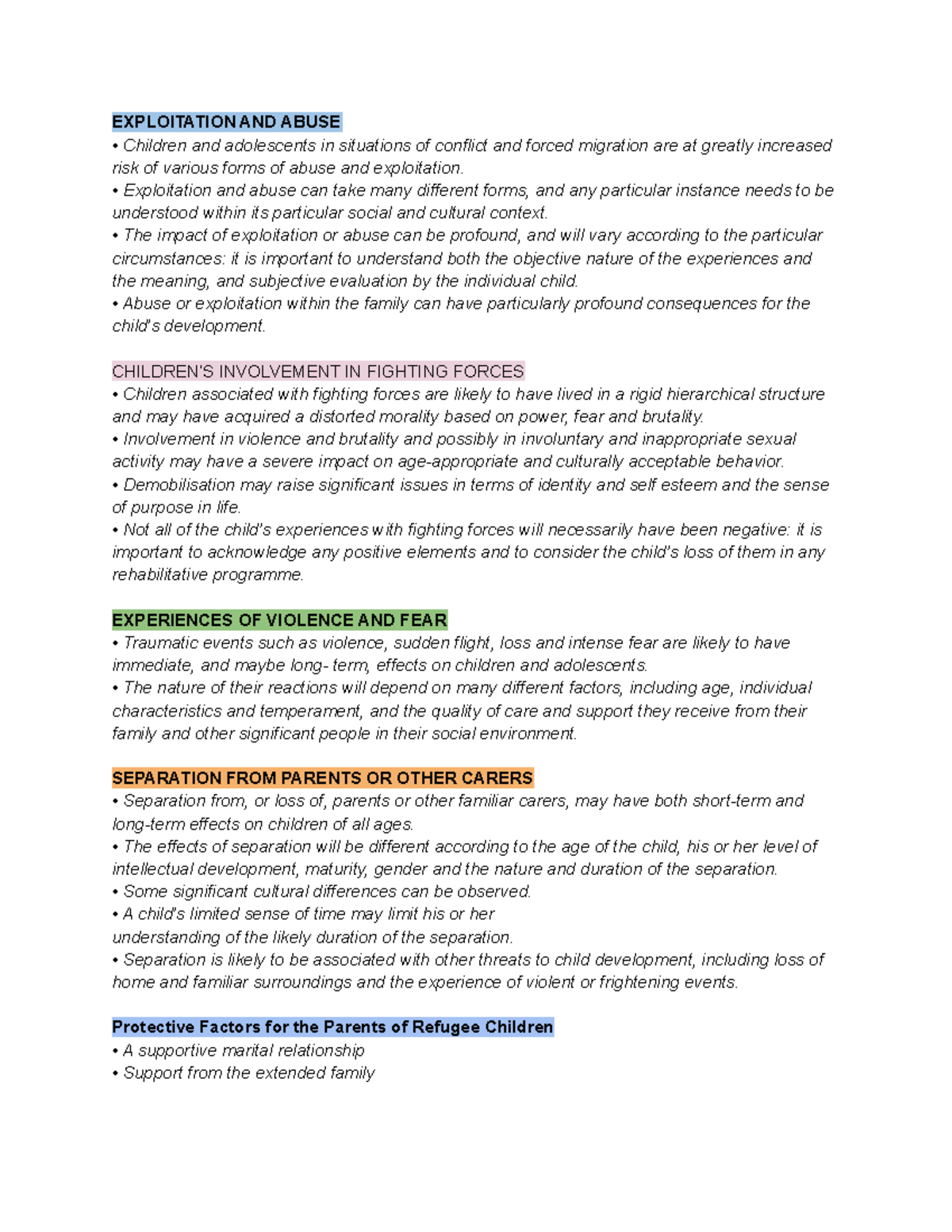 CAD lesson 4 - key points and notes for child and adolescents ...
