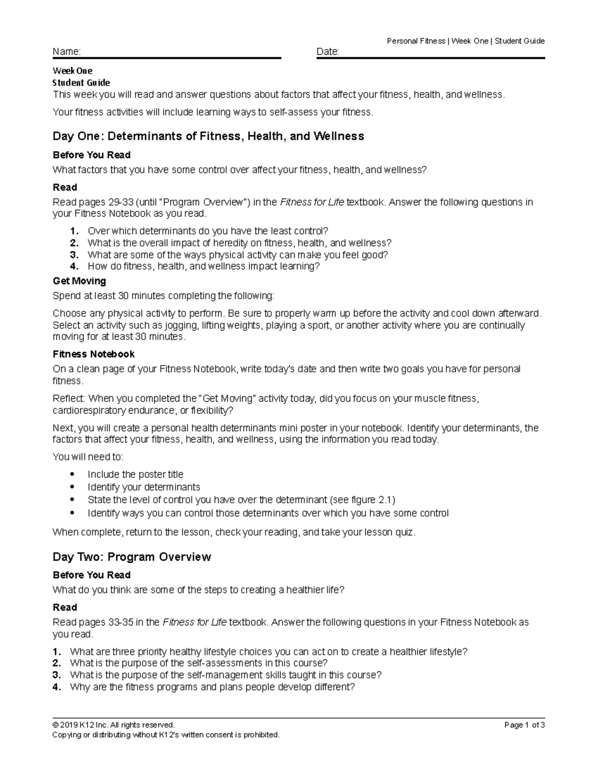 10 OTH022 01 01 SG - This is a broad student guide of weeks 1 in ...