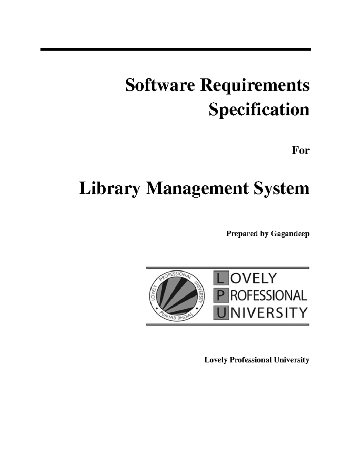 Pdfcoffee - srs - Software Requirements Specification For Library ...
