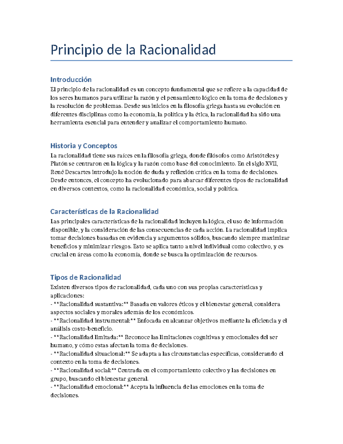 Principio de la Racionalidad Final - Principio de la Racionalidad ...