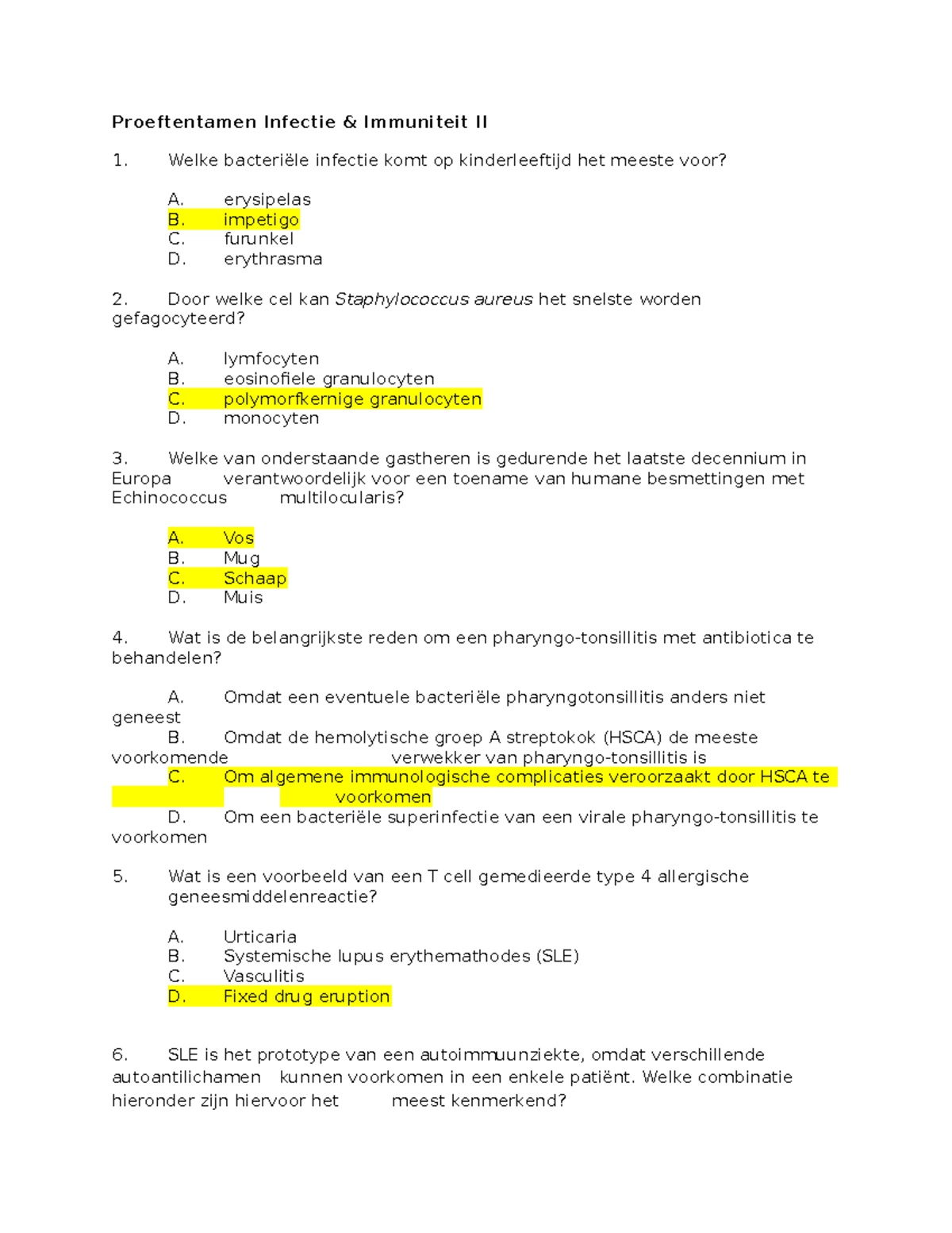 Proef/oefen tentamen 7 Februari 2020, vragen en antwoorden ... Proef/oefen tentamen 7 Februari 2020, vragen en antwoorden ...