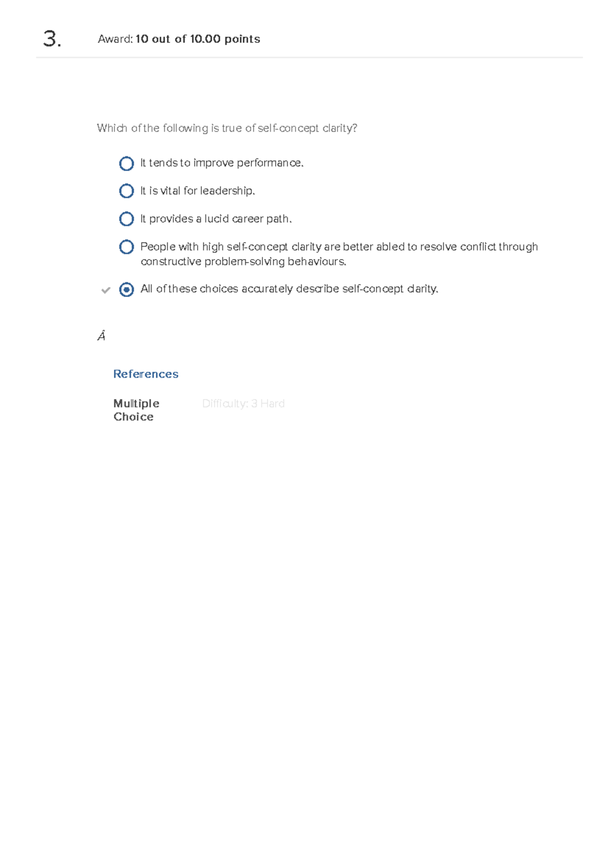 HRMT 300 Chapter 3 Perceiving Ourselves and Others in Organization Q3-4 ...