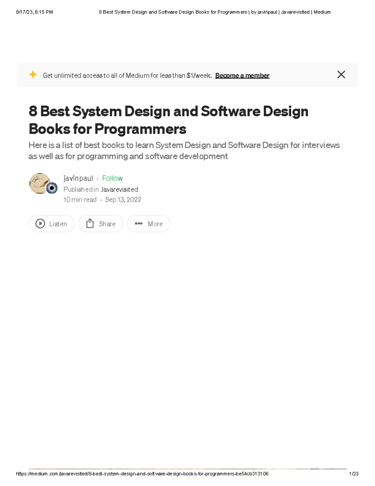 8 Best System Design and Software Design Books for Programmers - Become ...