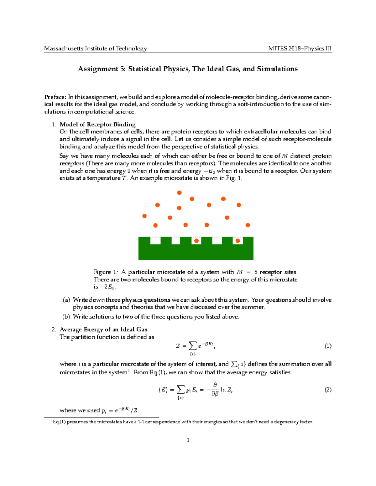 Problem Set 9 - QUESTION PAPER - Massachusetts Institute of Technology ...
