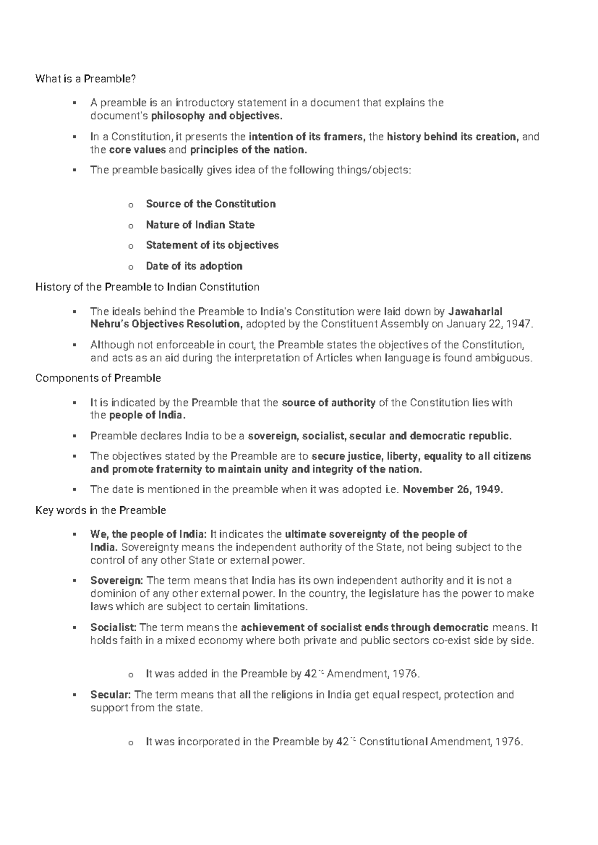 Preamble - What is a Preamble? A preamble is an introductory statement ...