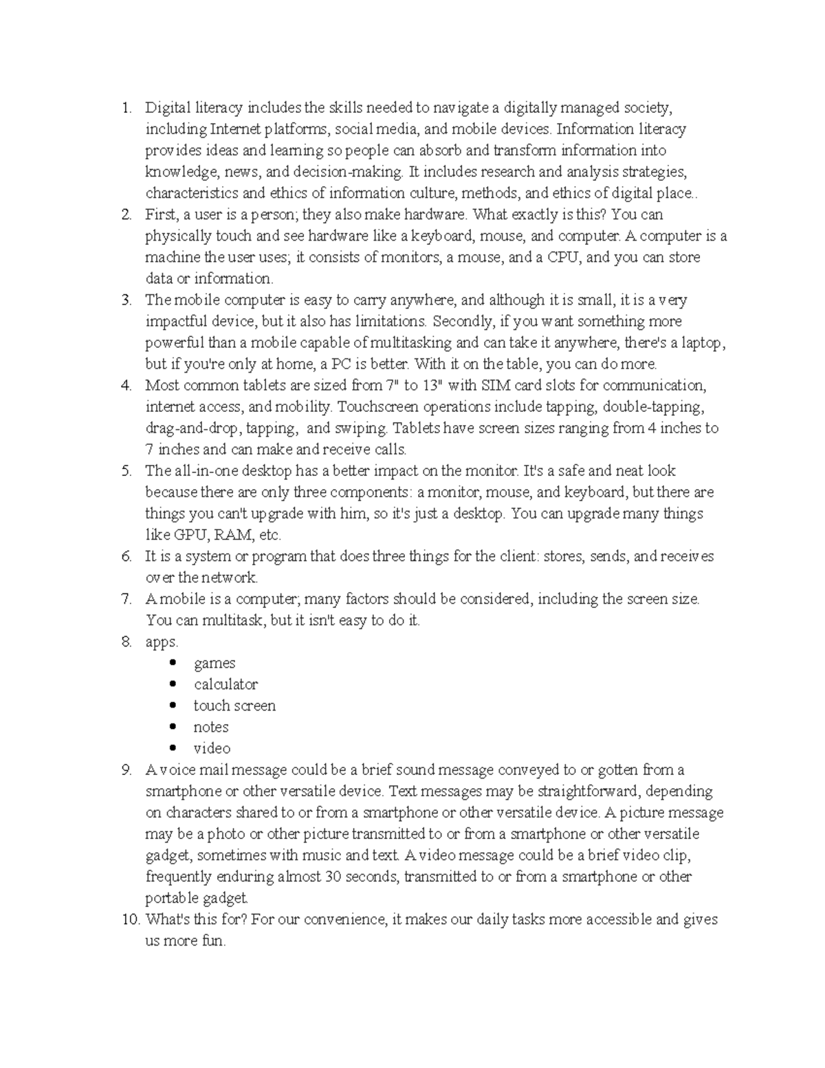 Digital literacy includes the skills needed to navigate a digitally ...