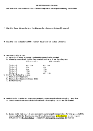 Practice SAC 1 Unit 4 Outcome 1 2024 - HEALTH AND HUMAN DEVELOPMENT ...