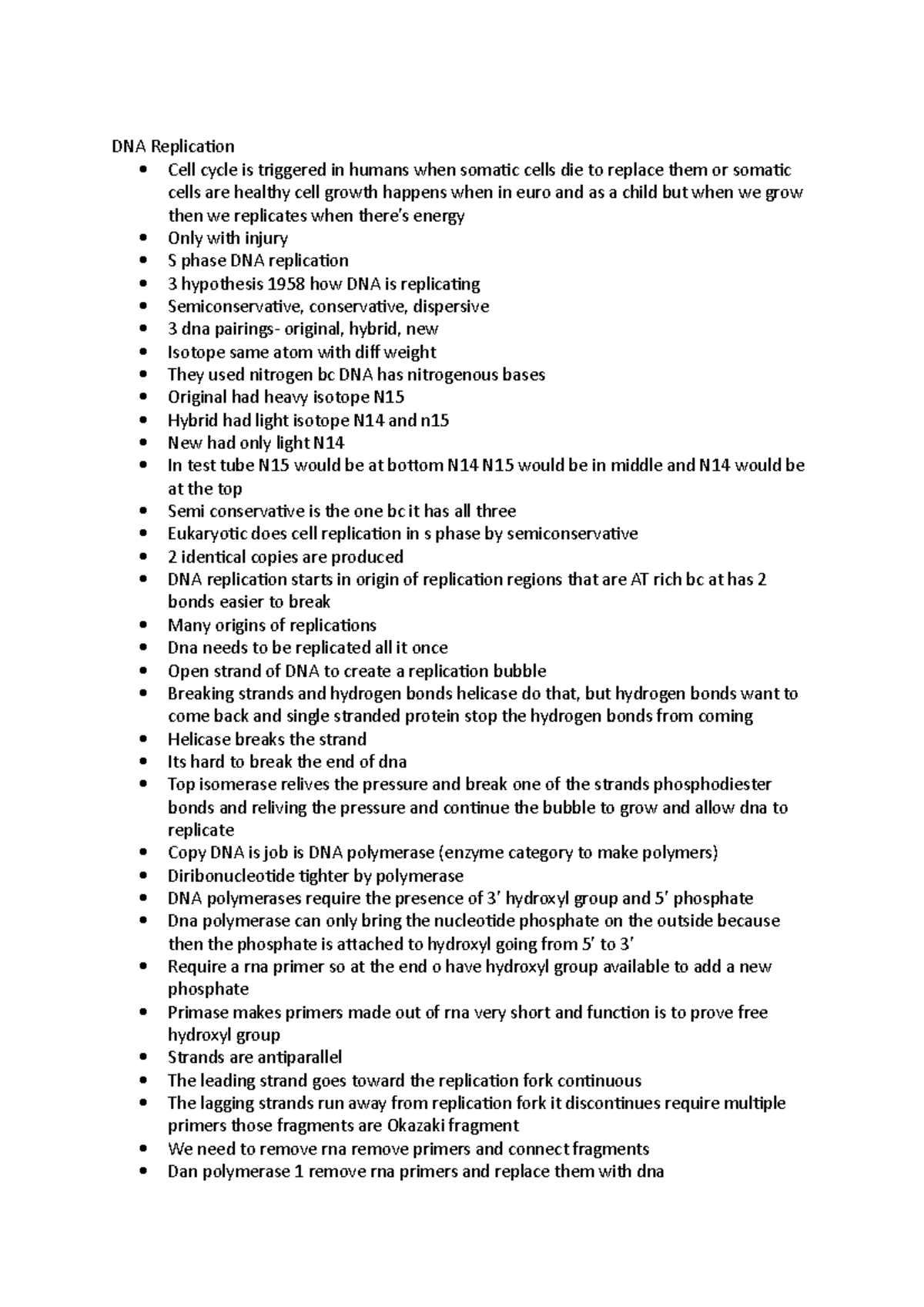 Unity 20 replication - DNA Replication Cell cycle is triggered in ...