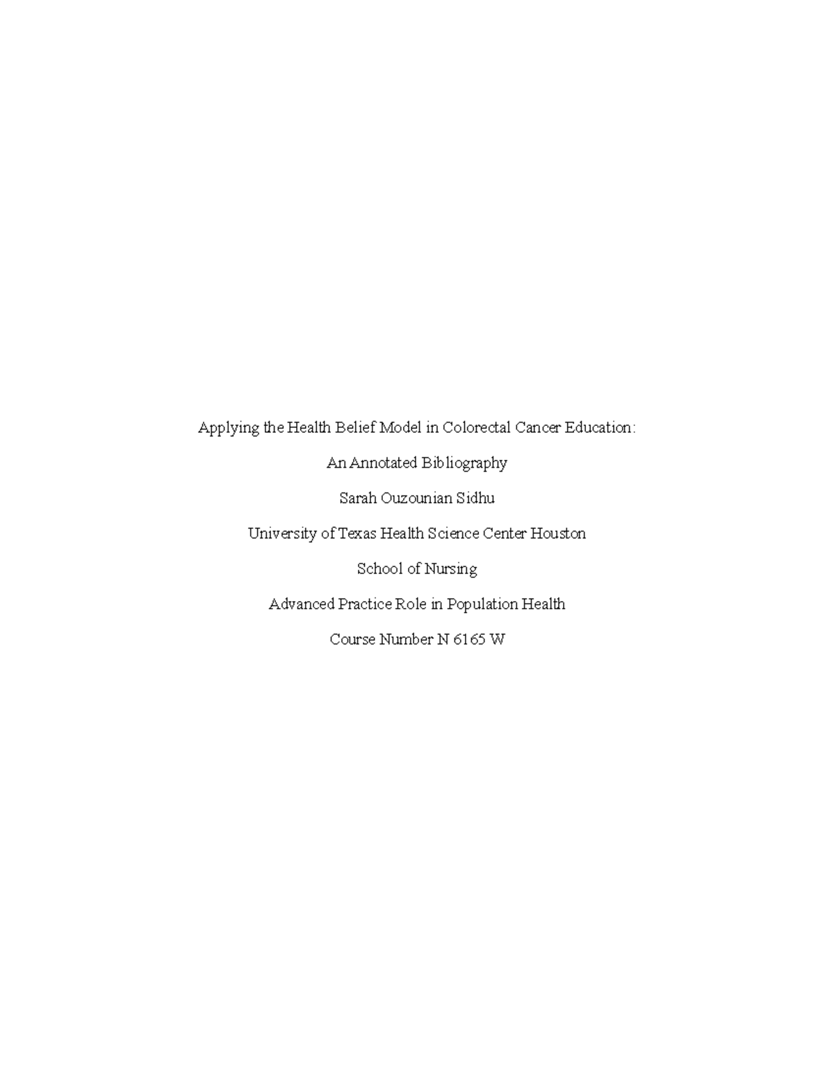 M3-A1SMSiduh - bibliography - Applying the Health Belief Model in ...