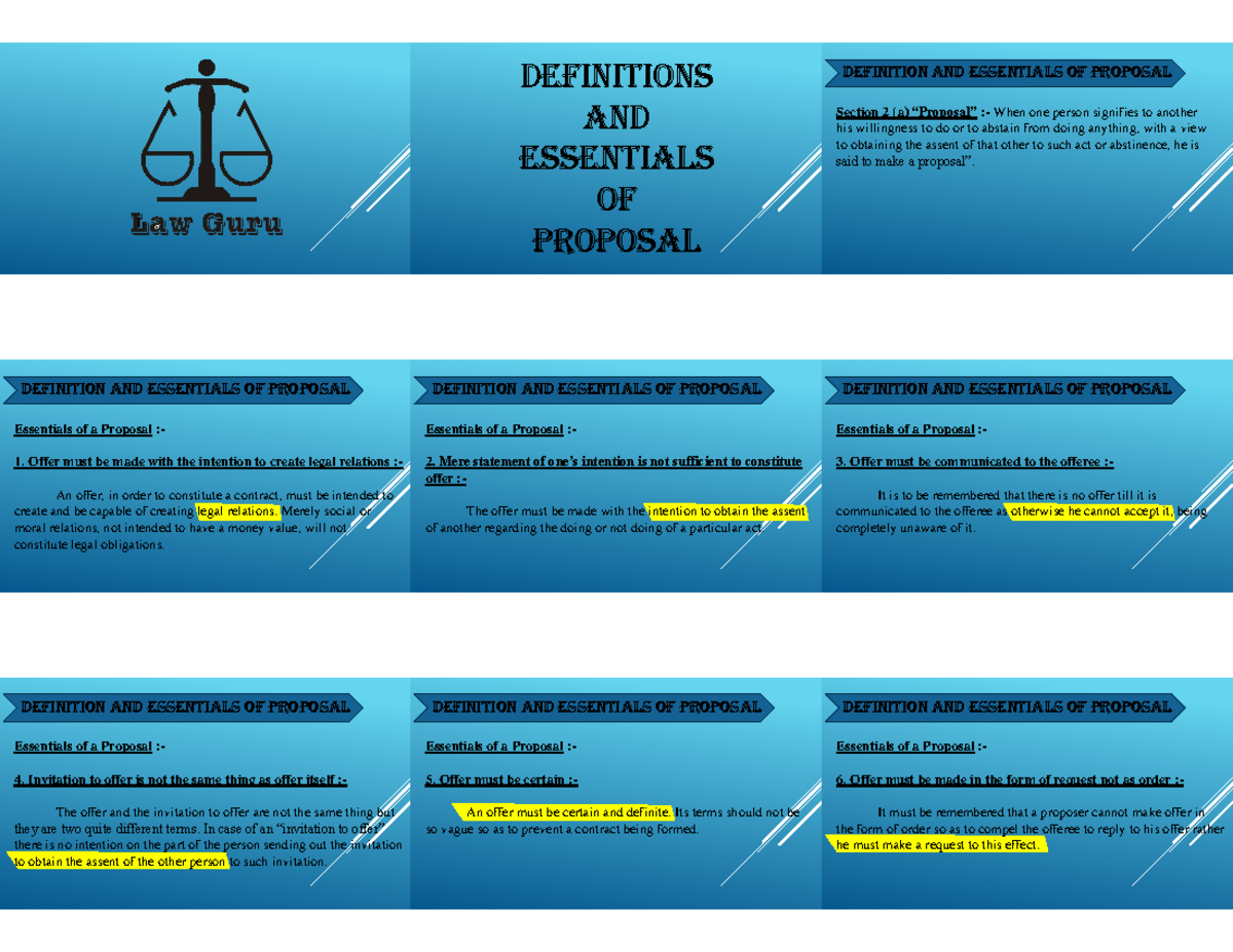 12. Definition and Essentials of Proposal - Definition, Meaning ...