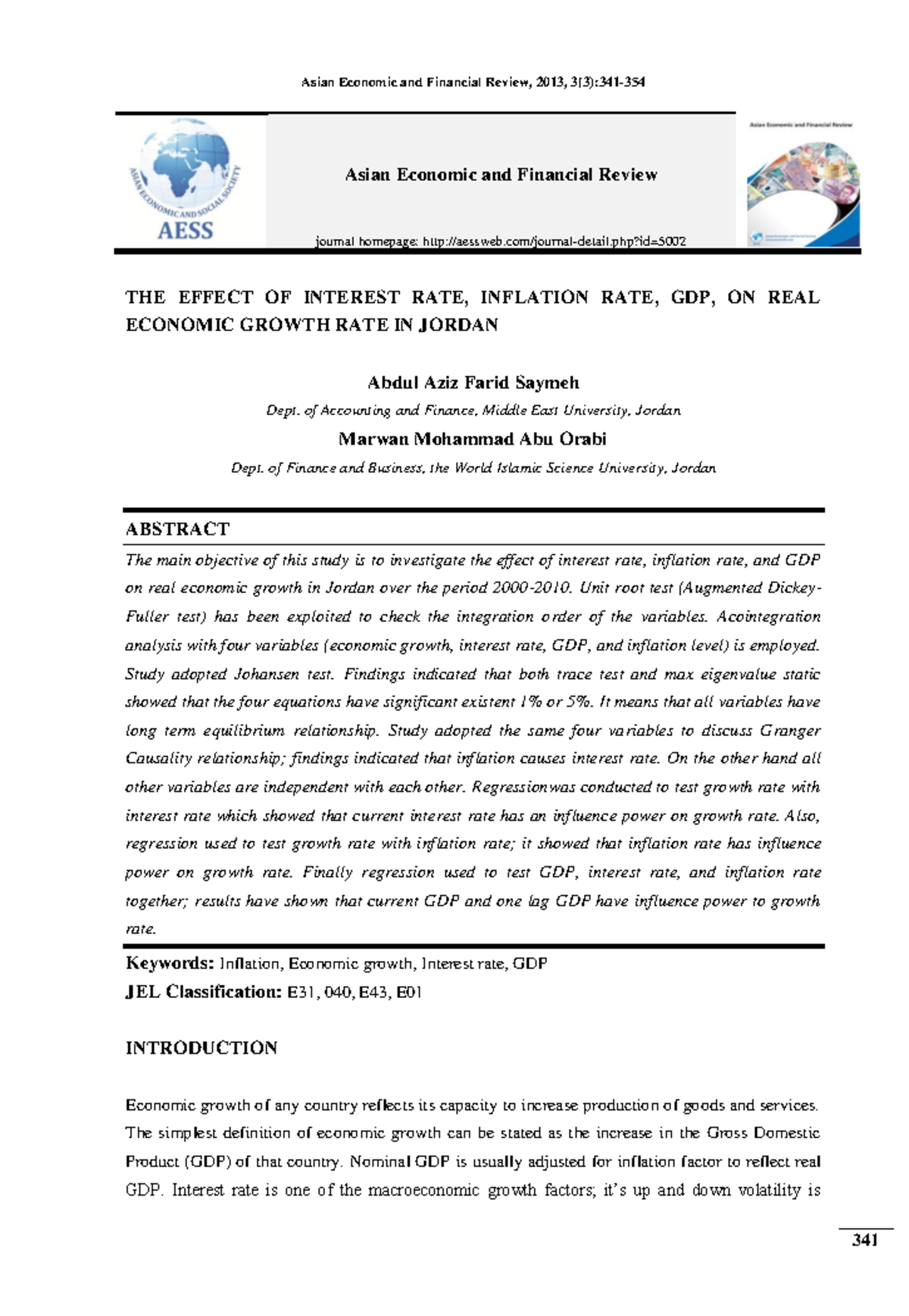 Effect of Interest Rate, Inflation Rate, GDP, Economic Growth Rate in ...
