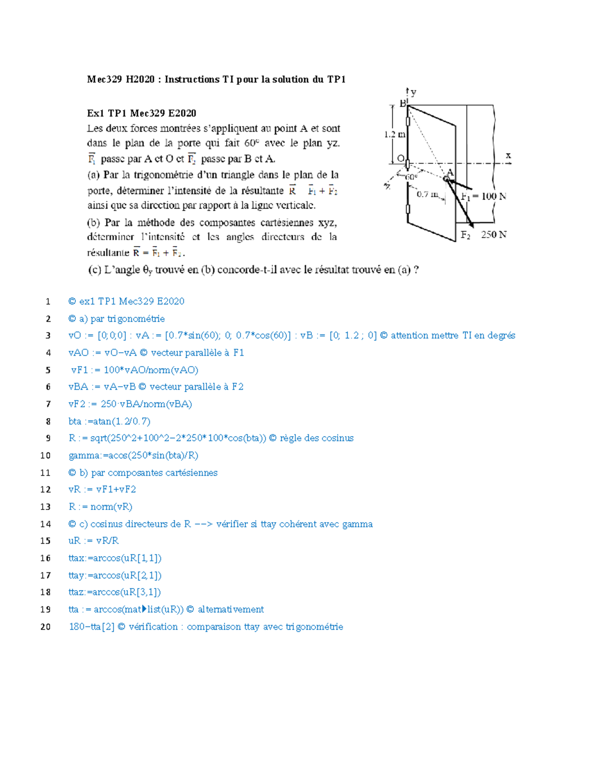 Scripts TIsolution TP 1chapitre 1-Statique 3D - Mec329 H2020 ...