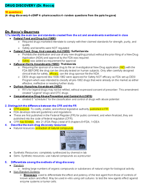 PHRC4840 - Material covered for exam. - PHRC 4840 - Studocu