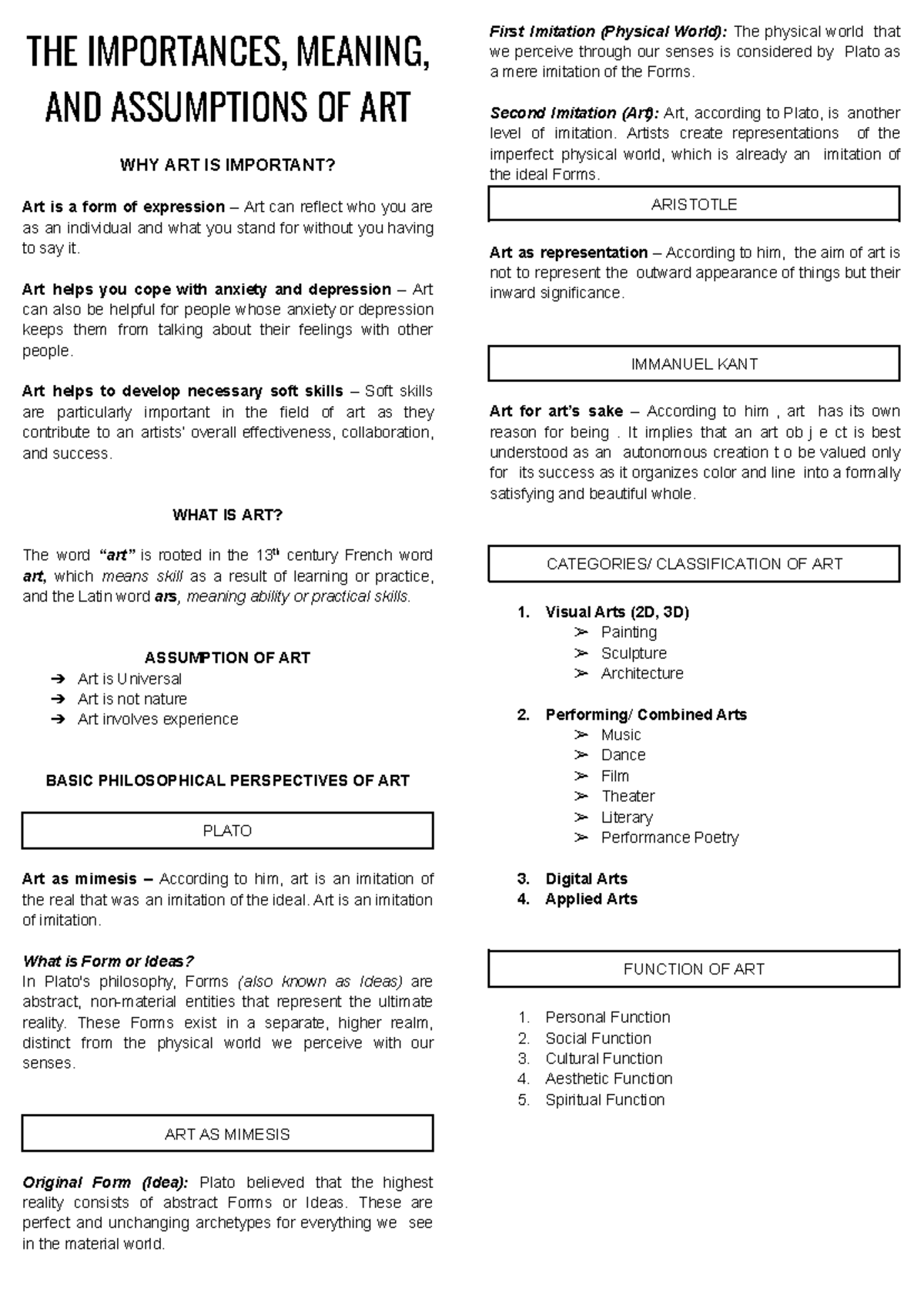 GE-ART- Prelim - INTRODUCTION TO GE ART - THE IMPORTANCES, MEANING, AND ...