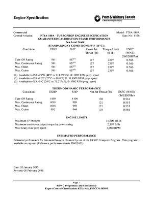 GEH80 - Engine - Issue: 09 GE M601/H80 series turboprop engines Date ...