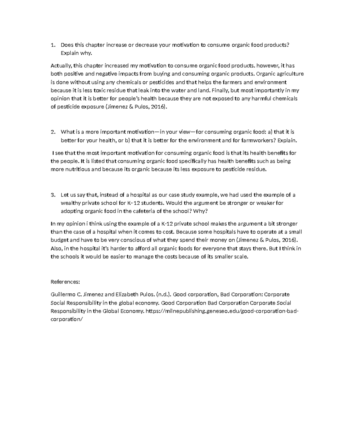 Df3 ethics - assignment - Does this chapter increase or decrease your motivation to consume ...