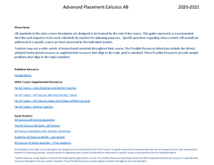 2016 AP Calculus BC Practice Exam MCQ Multiple Choice Questions with ...
