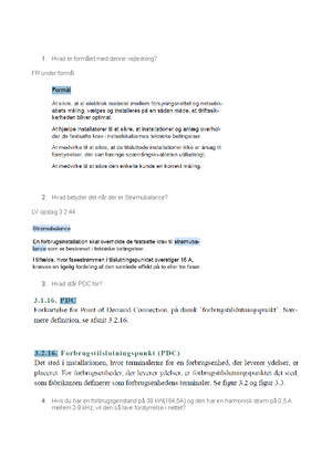 Opgave 1 EL autorisations prøve Frederik - Opgave 1 omfatter følgende ...