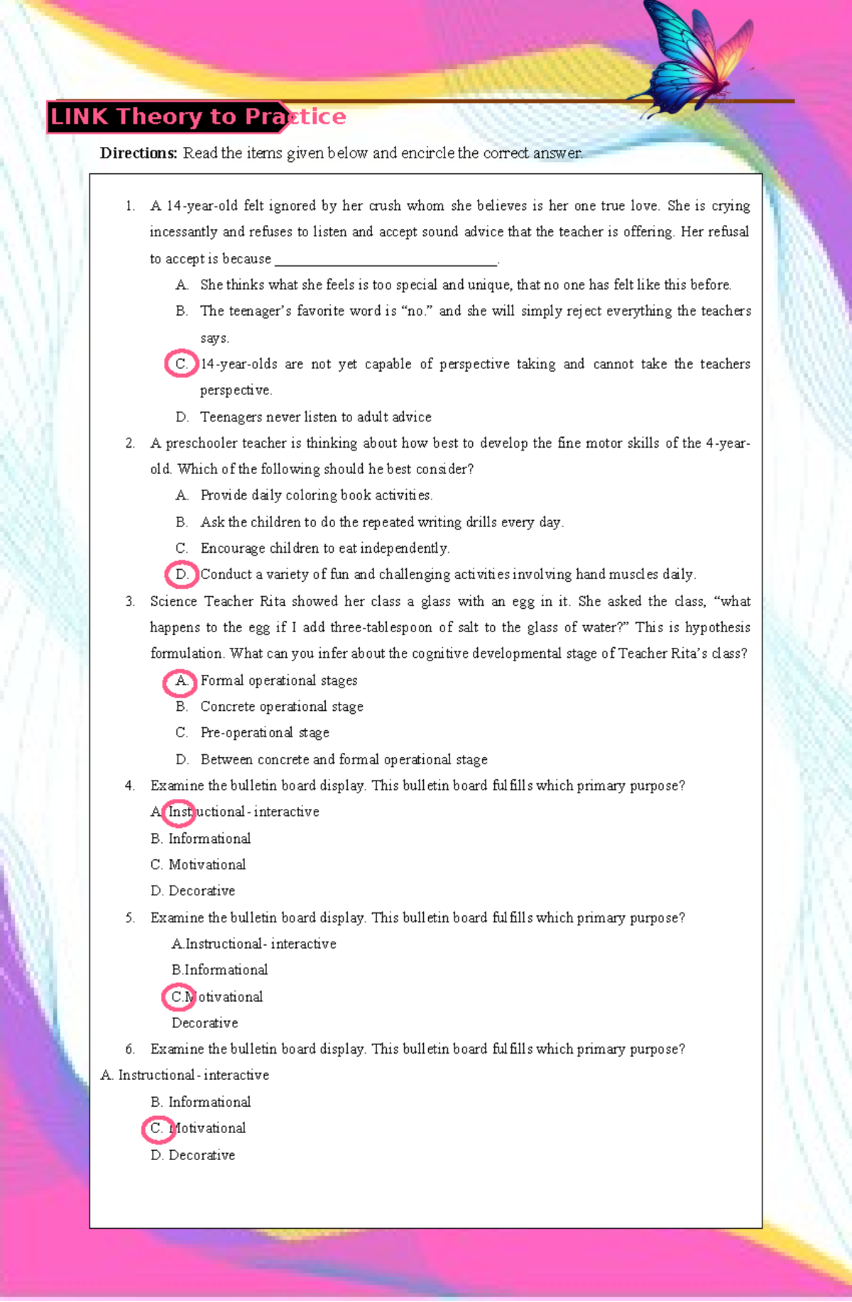 1-65 fs1 - Copy - great - LINK Theory to Practice Directions: Read the ...