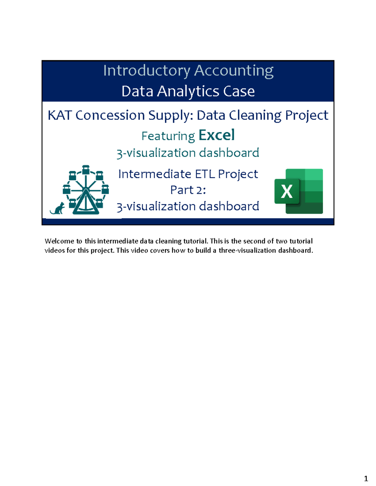 Excel Part 2 dashboard tutorial Intermediate - KAT Concession Supply ...