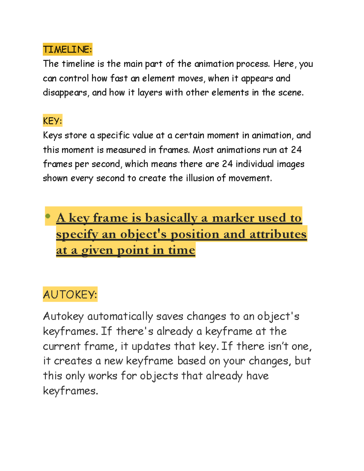 Basic Tools OF Autodesk MAYA - TIMELINE: The timeline is the main part ...
