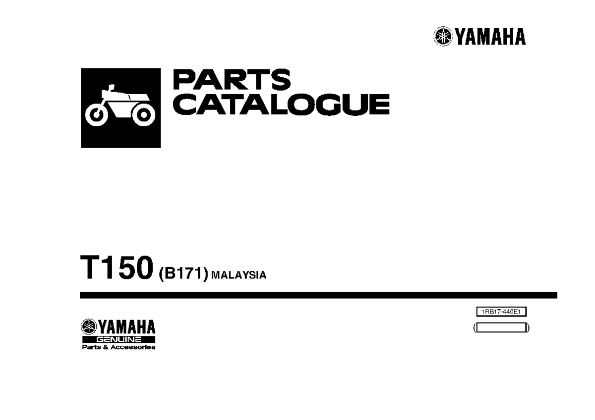 Yamah T150 - manual - 1RB17-440E1( ) T150 (B171) MALAYSIA T150PARTS ...