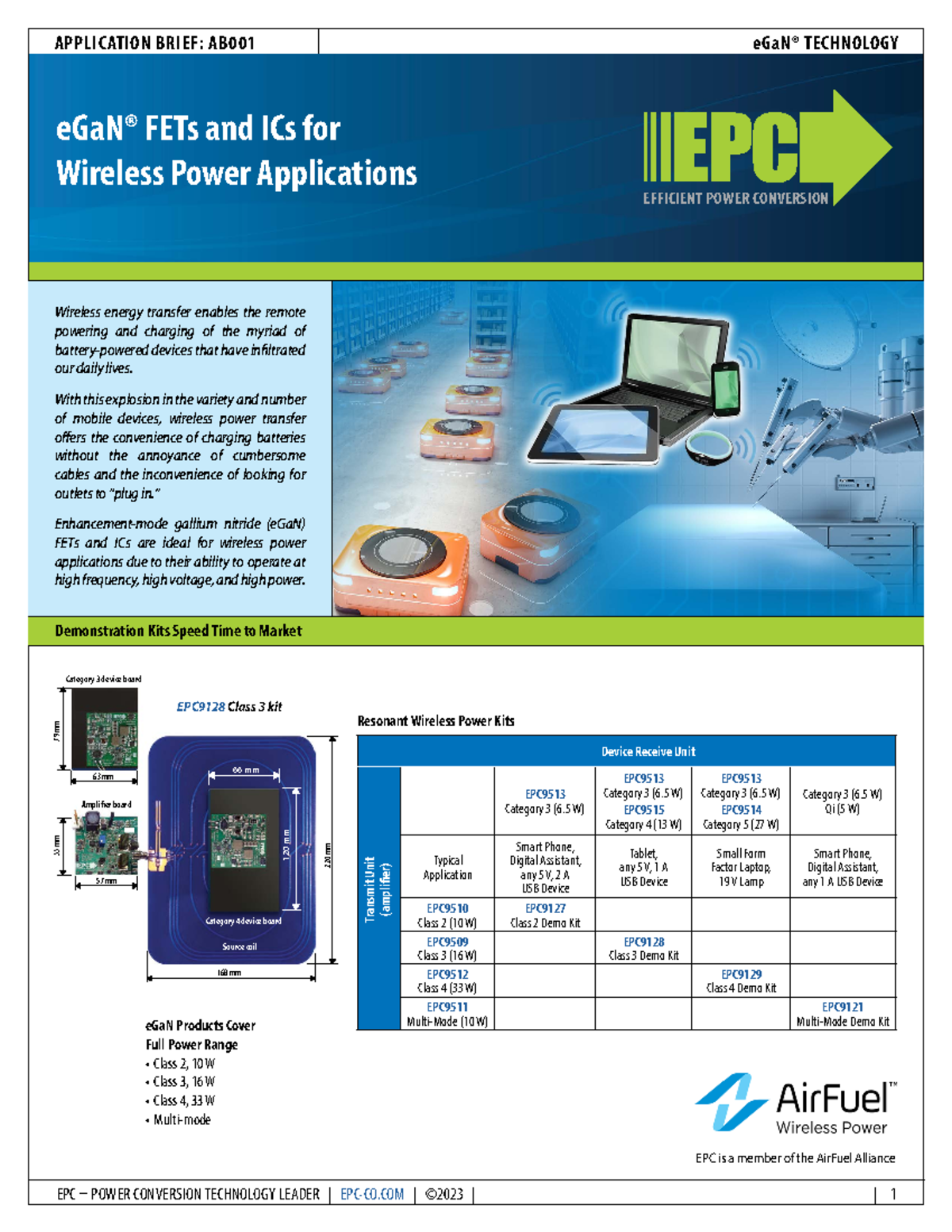 AB001 e Ga N FETs for Wireless Power - APPLICATION BRIEF: AB001 eGaN ...