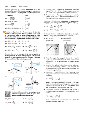 CALC 24 - CALC 24 NOTES - 98 Chapter 1 Limits and Their Properties 6 ...