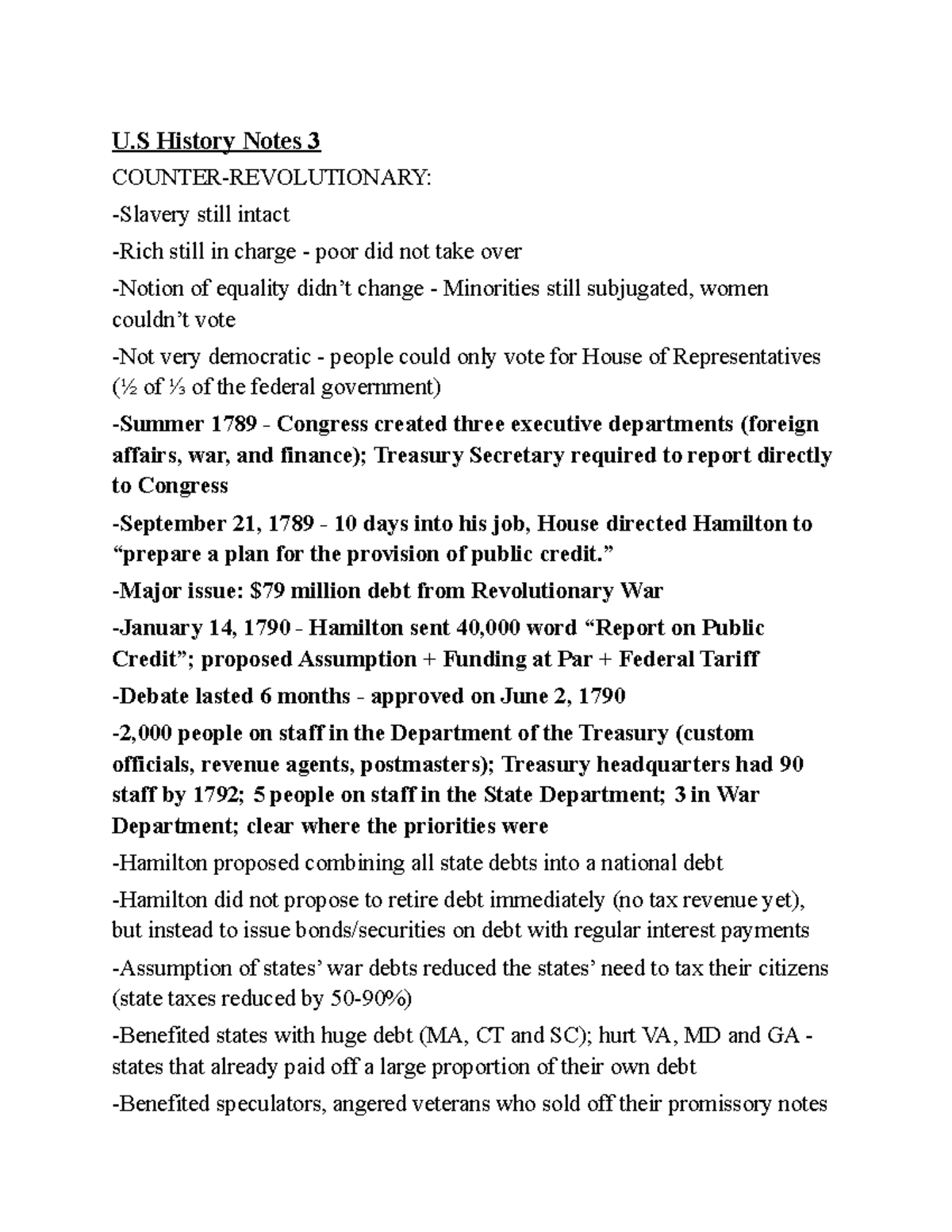 U.S History Notes 3 - hope this helps! - U History Notes 3 COUNTER ...