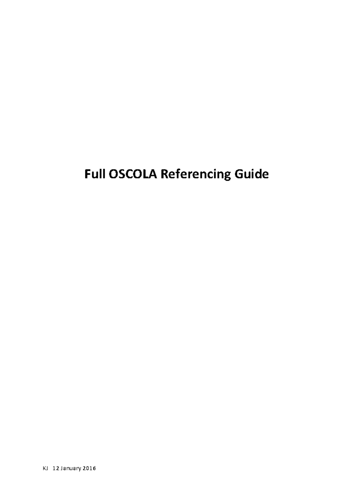 Full Oscola Referencing Guide - Full OSCOLA Referencing Guide ...