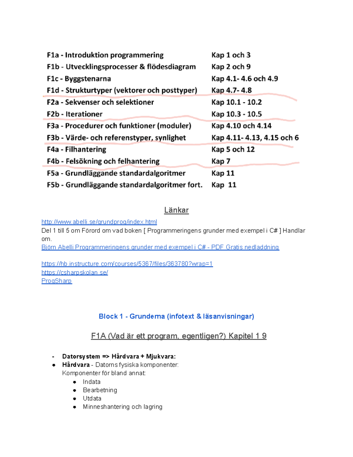 C# - Grunder ( programmering med C# ) - Länkar abelli/grundprog/index ...