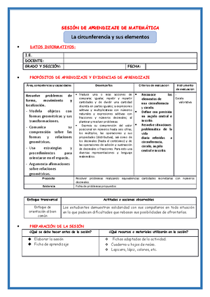 RM Calendarios - Habilidad matemática - Matemática I - Docente: - Studocu
