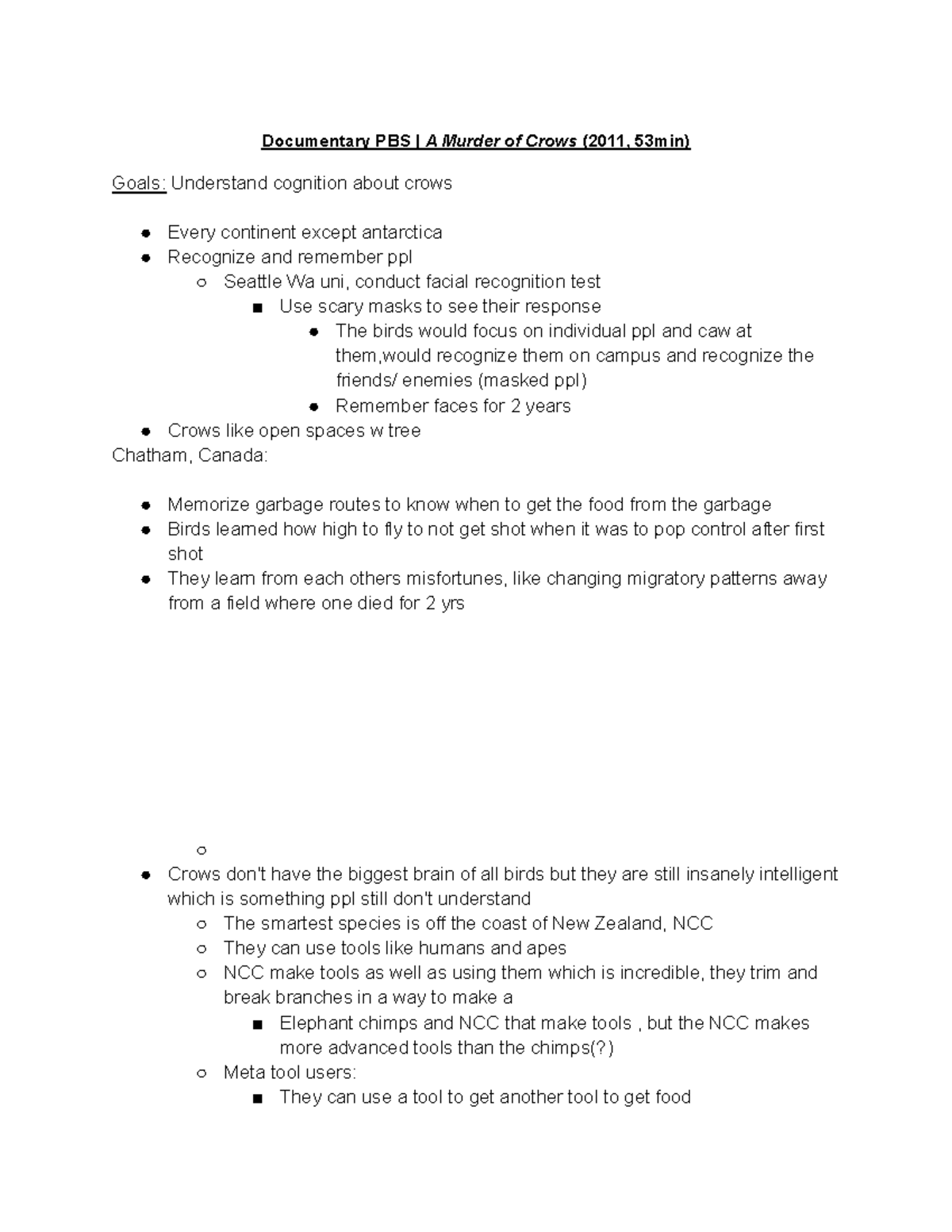 ANT377 part 5 - Spring 2022, Animal Tool Use Class with Sonia Harmand ...