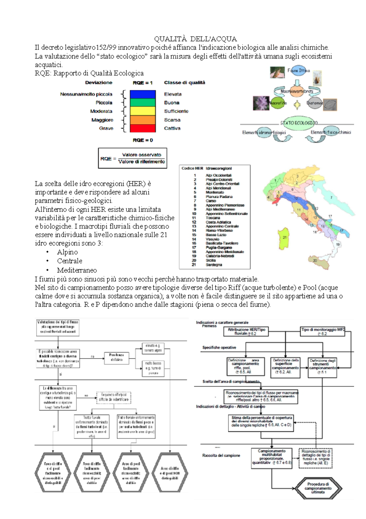 7 blocco indicatori biologici copia - QUALITÀ DELL'ACQUA Il decreto ...
