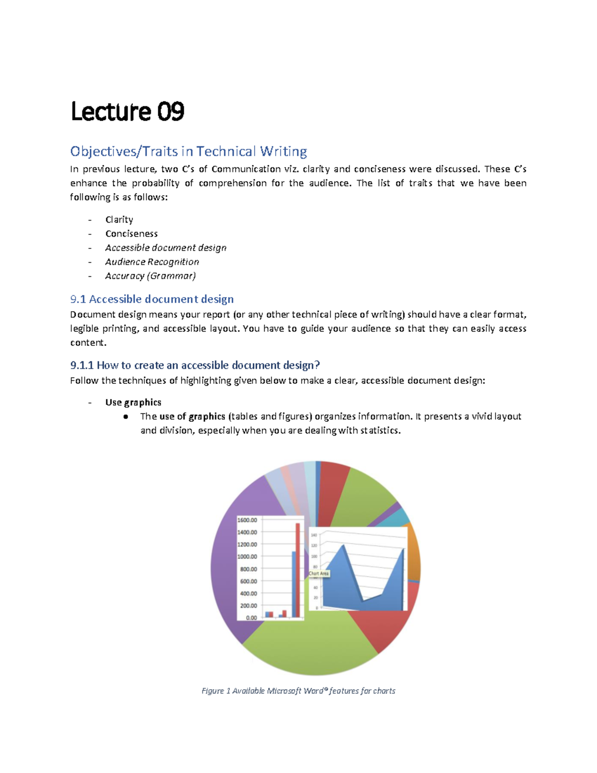 HUM102 Handouts Lecture 09 - Lecture 09 Objectives/Traits in Technical ...