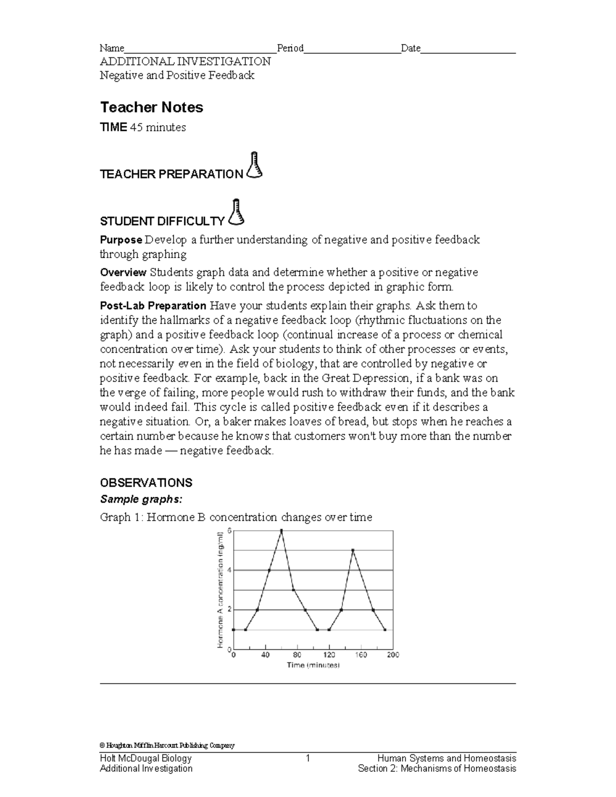 Neg-and-pos-feedback-lab-guide - ADDITIONAL INVESTIGATION Negative and ...