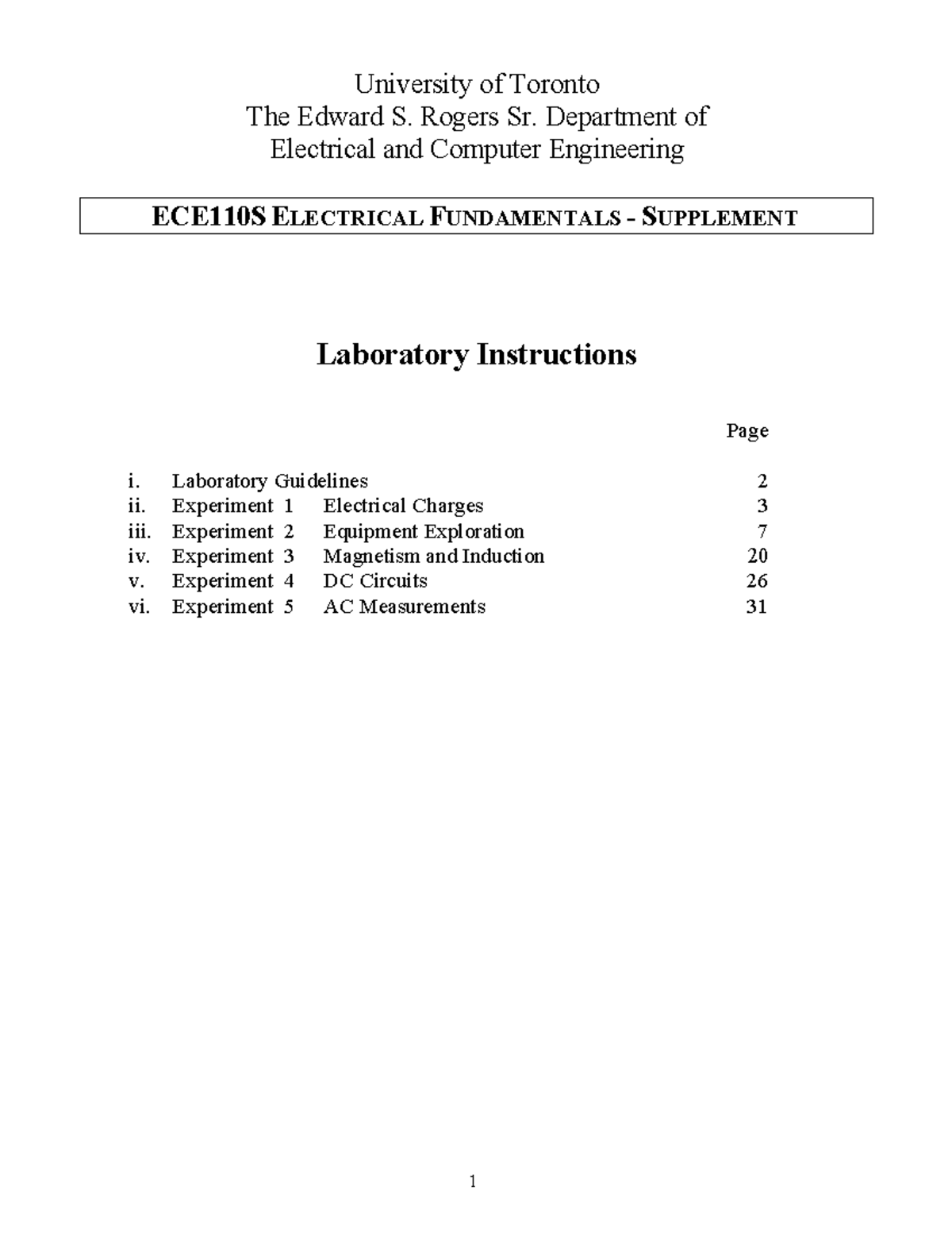 ECE110 - Lab Manual - University of Toronto The Edward S. Rogers Sr ...