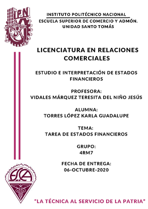 Razones Financieras - ESTUDIO E INTERPRETACI”N DE ESTADOS FINANCIEROS M.. DE AN¡LISIS ...