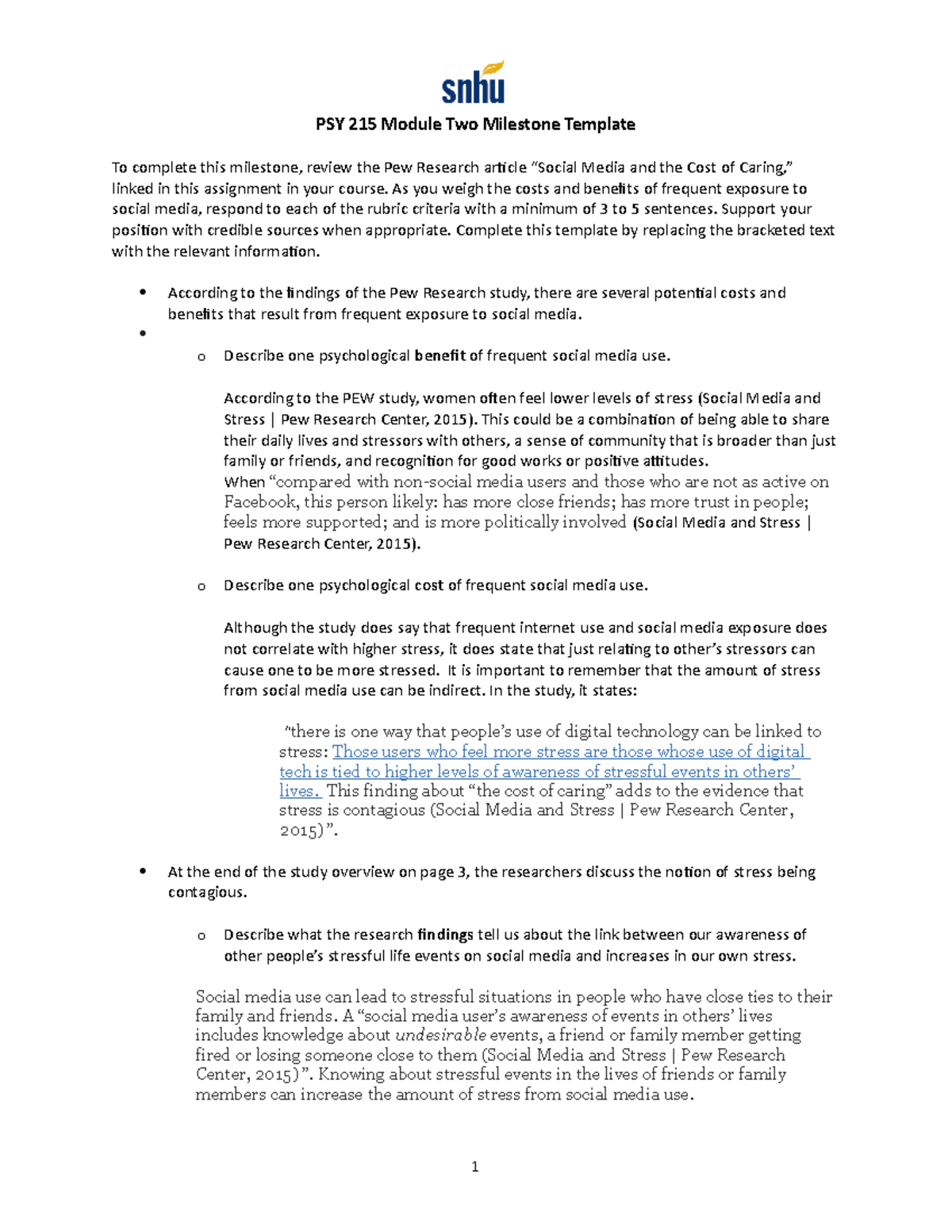 Abnormal PSY Module Two Milestone Completed - PSY 215 Module Two ...